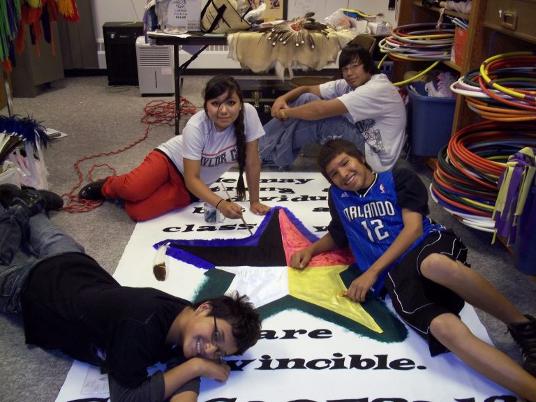 Eighth grade banner art – St. Joseph's Indian School